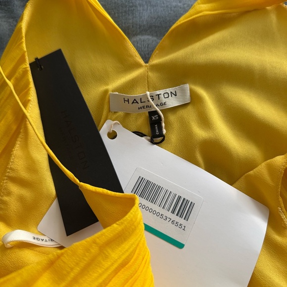 Halston Heritage | Dresses | Brand New Halston Heritage Sunshine Yellow ...
